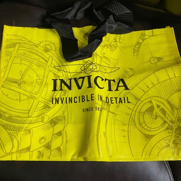 Invicta | Bags | Invicta 75 Yellow Reusable Logo Tote Bag New | Poshmark